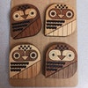 Wood Inlay Birds Coaster Set of 4 Chickadees. Animal Coasters Home ...