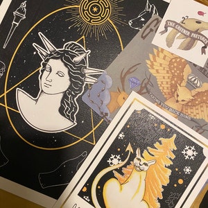 Witchy Greek Mythology Wrapping Paper, Greek Goddess Gift Wrap, Occult ...