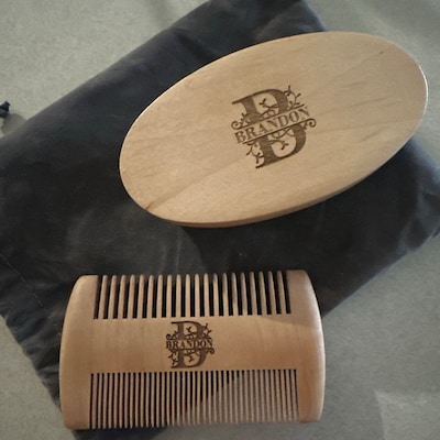 Wooden Comb for Men Hair Comb Personalized Beard Neem Comb Custom for ...