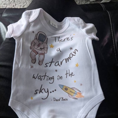 David Bowie starman Baby Grow // Baby Bodysuit, Clothes, Gift, Baby ...