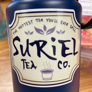 Suriel Tea Co. Sticker ACOTAR Inspired the Suriel A Court - Etsy