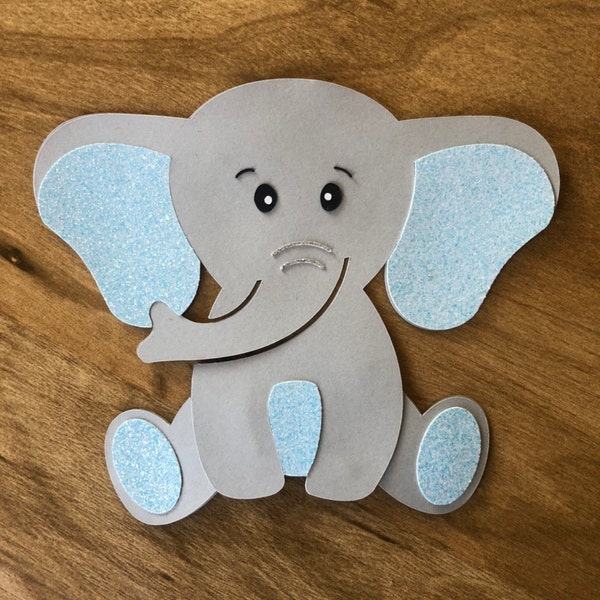 Cute Baby Elephant SVG Cut File for Cricut and Silhouette. Digital ...
