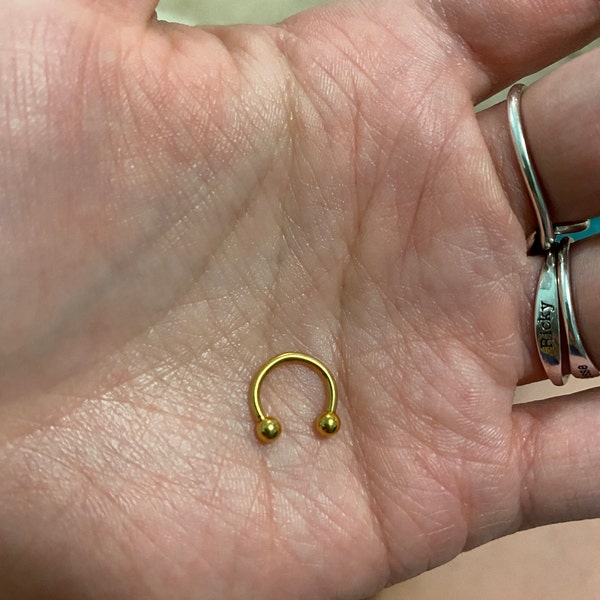 Gold Body Jewelry Replacement Balls, Externally Threaded, Parts, Septum ...