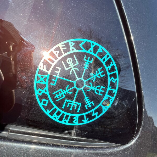 Viking Compass Decal - Vegvisir Sticker Decal - Car Decal - Tumbler ...