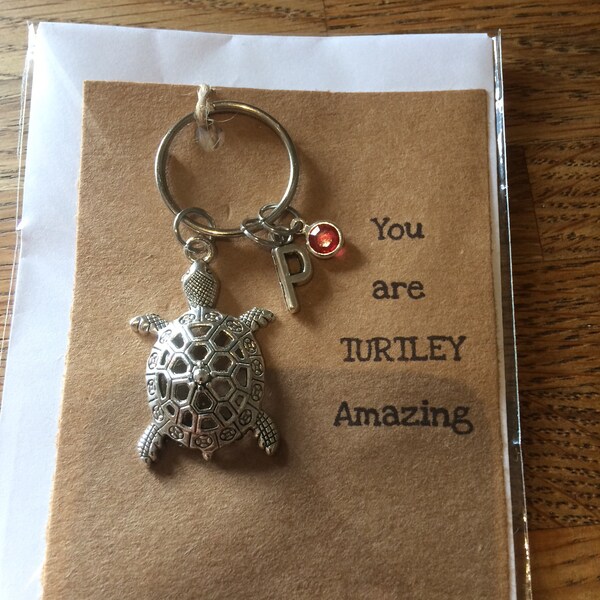 Large Turtle Keyring, Turtle Keyring, Turtle Keychain, Sea Life Keyring ...
