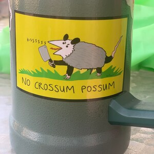 No Crossum Possum Sticker - Etsy