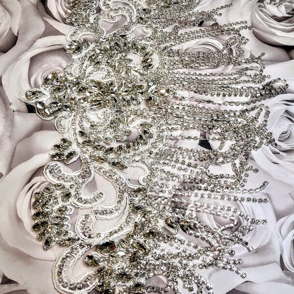 Rhinestone Face Mask Applique | Diamond Face Mask DIY Applique | BO-48 ...