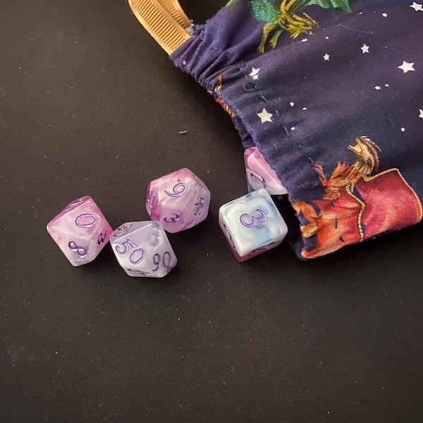 Pine Cone and Feather Wisps Dnd Dice Set, Polyhedral Dice, D&D Dice ...