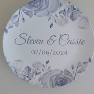 Personalized Wedding Plate Mr and Mrs Dinner Plate Customized Bride ...