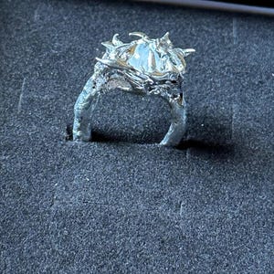 Spiky Metal Pendant ,punk Spiky Cross , Liquid Metal, Soldered Necklace ...