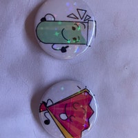 EXITORS BFB BFDI Holographic Pins 1.25 - Etsy