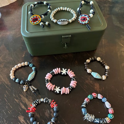ACCENT Handmade Lampwork Beads 15 Spacers Island Mix by Desertbug ...