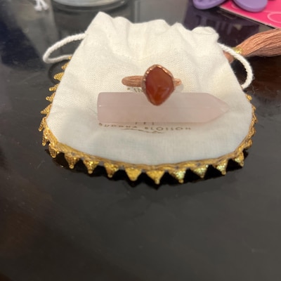 Moonstone Cloud Ring With Smiling Face Design - Etsy