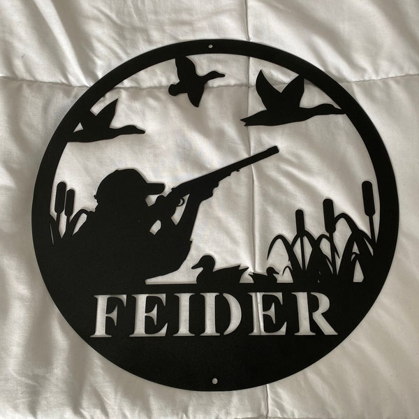 Personalized Duck Hunting Sign, Duck Hunting Gift, Metal Duck Hunting ...