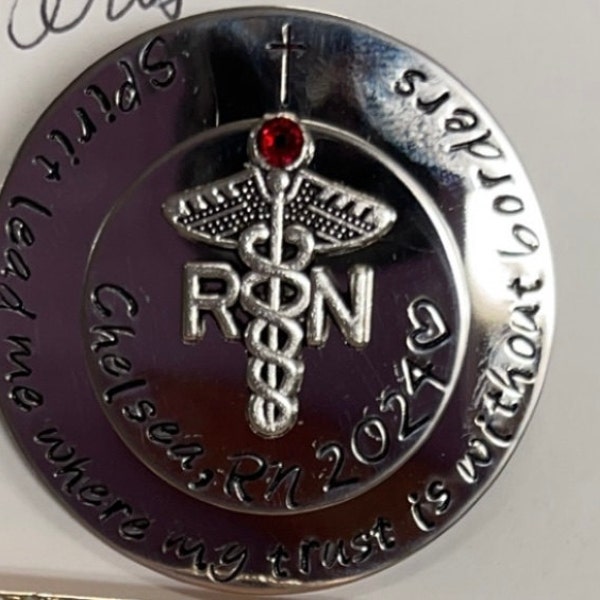 Personalized Pin for RN / Rn Gift /bsn Pin/ Nursing Student Gift ...