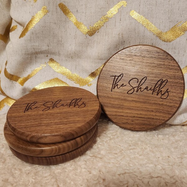 Personalized Wood Coasters / Engraved Coasters/ Custom Wood Coasters ...