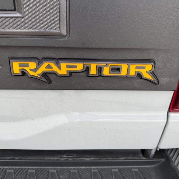 2017-2020 Ford Raptor Rear Emblem Inlay Vinyl Decal - Etsy