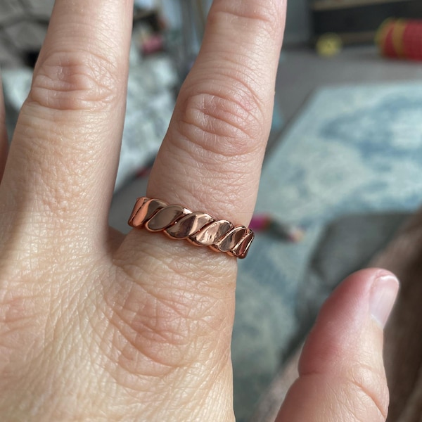 100% Pure Copper Magnetic Therapy Ring for Pain Relief & Healing - Etsy