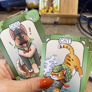 5 of Each Cat and Dog // Jinnie Fay Tokens for Magic the Gathering - Etsy