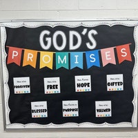 Christian Classroom Bulletin Board Set - Bible Bulletin Board ...