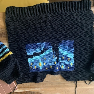 Starry Night Sweater Crochet Pattern - Etsy