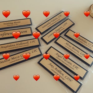 Personalized Office Name Plate With Desk Holder Custom Laser Engraved ...