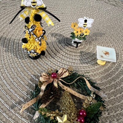 Mini 1:12 Halloween Ghost Pumpkin Tree 5 1/2dollhouse Halloween Tree ...