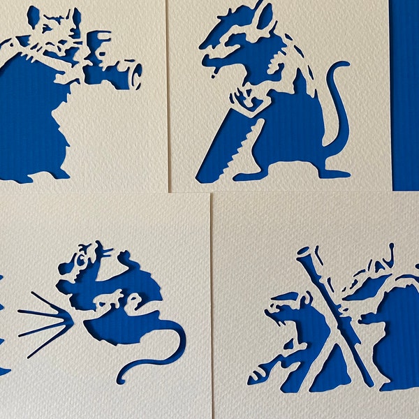 Banksy Punk Winston Churchill Stencil - Etsy