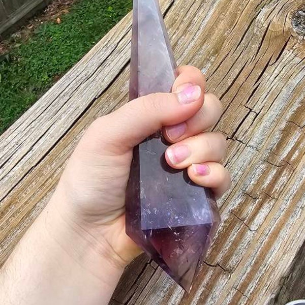 Amethyst Wand/natural Amethyst Point Wand/high Quality Amethyst Rainbow ...
