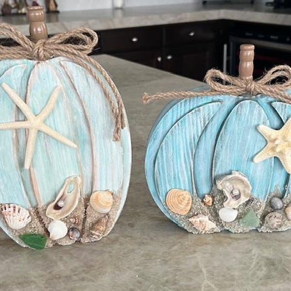 Pumpkins, Coastal Pumpkins, Beach Pumpkins, Coastal Fall Decor, Beach ...