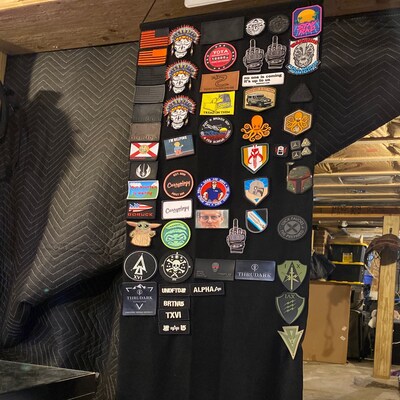 Patch Display Morale Patch Holder Board Display Wall Door Hanging ...