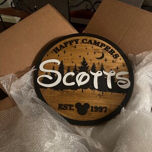 Engraved Camper Sign, Custom Campfire Sign, Welcome to Our Campsite ...