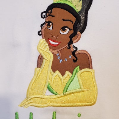 Princess Applique Embroidery Design, Baby Birthday Applique Embroidery ...