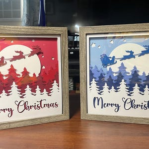3d Cloudy Sunset Landscape, Shadow Box Svg, Files for Cricut, for ...