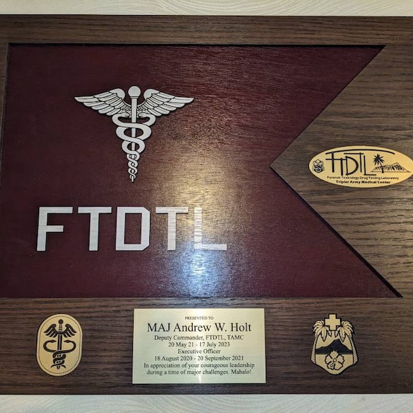 Army Medical Replica Guidon Plaque - Etsy
