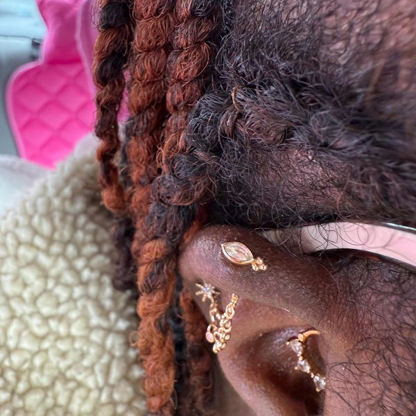 NEW ‣ Patra Chain Attachment With Genuine Gemstones • 14K Solid Gold ...