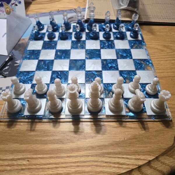 Custom Resin Chess Sets (11 X 11) - Etsy