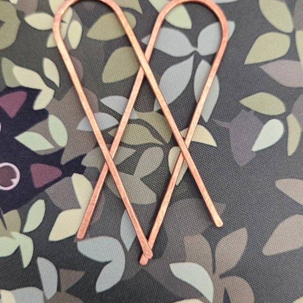 Dainty Copper Bracelet, Minimalist Jewelry, Adjustable Paddle Bangle, Wrap Bracelet, Boho ...