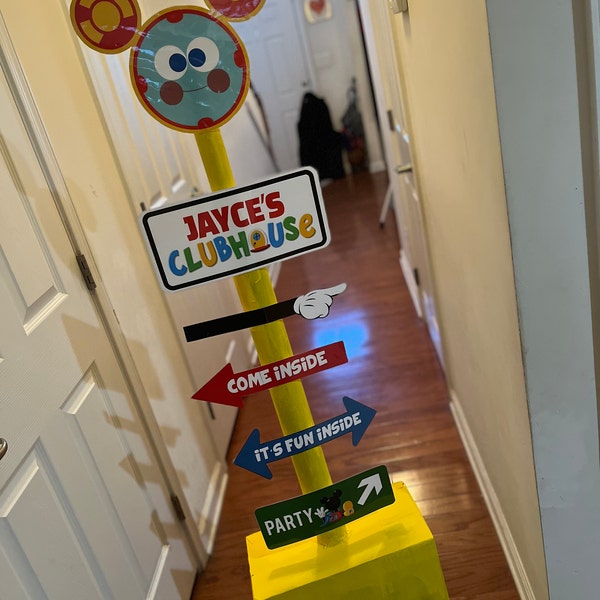 Personalized Customized Mickey Mouse Clubhouse Party Sign - Digital ...
