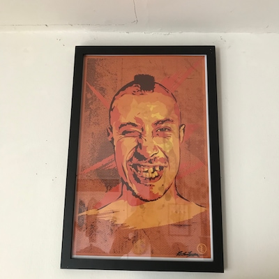 Jerry Garcia Stencil Art Print - Etsy