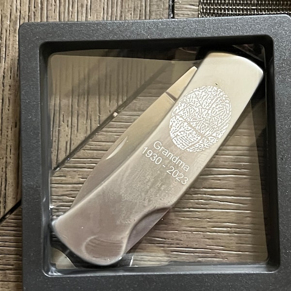Personalized Fingerprint Knife, Memorial Knife, Custom Knife, Custom ...