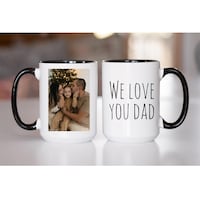 Pink Handle Mug Mockup | 15 Oz. Mug Mockup | Two Mugs Mockup | 15 Ounce ...