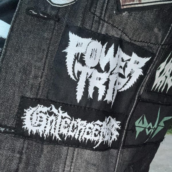Black Heavy Metal Patches, Punk Patches, DIY Patches, Screen Printing ...