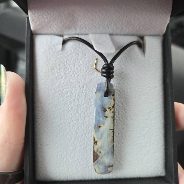 Boulder Opal 28mm X 21mm. 31.20cts Australian Boulder Opal Pendant ...