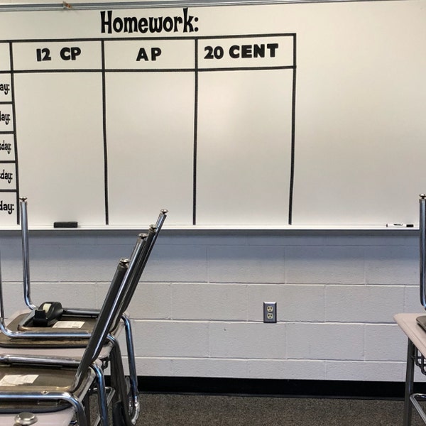 Agenda Decal for Classroom, Whiteboard Decal, Classroom Decor ...