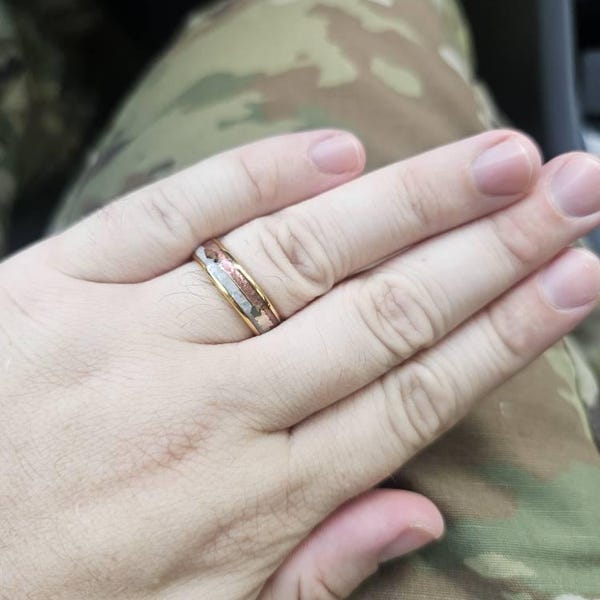 Red Ruby Ring, Rose Gold Red Ruby German Glass Wedding Tungsten Carbide ...