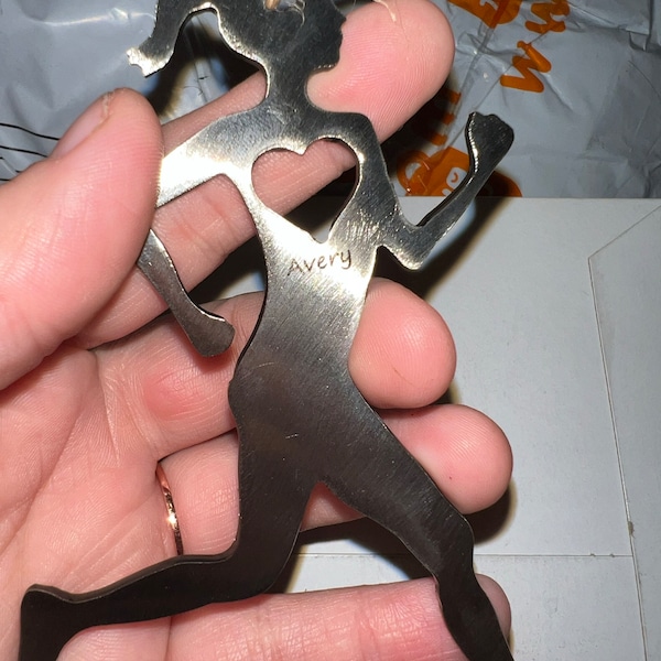 Runner Girl Ornament - Runner Girl Metal Display - Gift for Runner ...