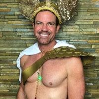 Sexy GREEK GOD COSTUME Toga Gladiator Roman Grecian Apollo Zeus Spartan ...