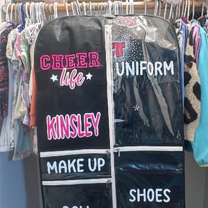 Personalized Cheer Garment Bags - Etsy