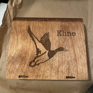 Personalized Duck Call Box Custom Duck Hunter Storage Box Goose Hunting ...